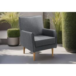 DOMO collection Sessel &raquo;Sonce, individuell erweiterbar&laquo; Polstersessel f&uuml;r Terrasse, Garten und Balkon, speziell f&uuml;r Outdoor grau 88% Olefin, 12% 