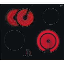 Siemens Elektro-Kochfeld &raquo;ET61RBNA1E&laquo; Optimale Hitzeverteilung dank zuschaltbarer Br&auml;terzone schwarz Elektro-Kochfeld