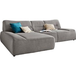 DOMO collection Ecksofa &raquo;Cesena moderne Polsterecke mit flachen Armlehnen, L-Form&laquo; fester Sitzkomfort, frei im Raum stellbar grau