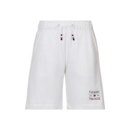 Tommy Hilfiger Herren Sweatshorts &raquo;TOMMY FLAG HILFIGER SWEATSHORT&laquo; mit Logo-Flag, Kurzarm wei&szlig; 6 (116), N-Gr