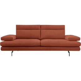 Calia italia 3,5-Sitzer &raquo;Toby Wing, italienisches Designsofa, super bequem, Megasofa&laquo; inkl. Sitztiefenverstellung und Armteilfunktion, F&uuml;&szlig;e in Schwarz