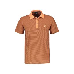 Lerros Herren Lerros Poloshirt &raquo;Lerros Poloshirt mit abgesetztem Kragen&laquo; orange 6XL