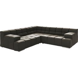 designwerk Ecksofa &raquo;Temple L-Form, tolles Designsofa&laquo; mit Sitztiefenverstellung gr&uuml;n 100% Polyester