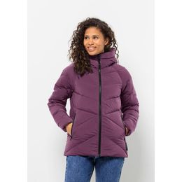 Jack Wolfskin Damen Daunenjacke &raquo;MARIENPLATZ JKT W&laquo; mit Kapuze lila M (38/40)