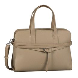 Tom Tailor Damen Tom Tailor Shopper &raquo;Freya&laquo; verziert mit schmalen, mehrlagigen Riemen und Metallschlie&szlig;e beige