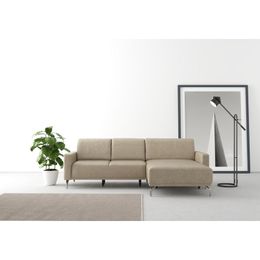 Sit & More sit&more Ecksofa &raquo;Bailando L-Form&laquo; wahlweise mit Kopfteilverstellung und Vorziehsitz, motorisch beige