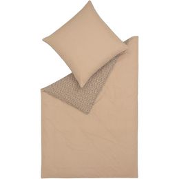 Esprit Bettw&auml;sche &raquo;Scatter&laquo; 2 Stk. aus Baumwolle beige Renforc&eacute;, Obermaterial: 100% Baumwolle