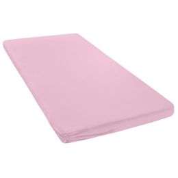 bellana &raquo;Melone Topper in Gr. 90x200, 140x200 oder 180x200 cm&laquo; Baumwolle, f&uuml;r Matratzen bis 10 cm H&ouml;he, Spannbetttuch rosa Mako-Jersey, Obermaterial: 
