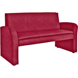 exxpo - sofa fashion Polsterbank &raquo;Cortado, elegant und zeitlos, bequem&laquo; hohe Bodenfreiheit, sch&ouml;ne Detailverarbeitung, wahlweise Lederbezug rot Luxus-