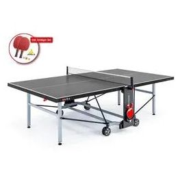 Sponeta Outdoor-Tischtennisplatte "S 5-70 e" (S5 Line) inkl. Joola Schl&auml;gerset,grau,