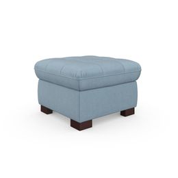 Sit & More sit&more Hocker &raquo;Luxor&laquo; auch erh&auml;ltlich in dem besonders leicht mit Wasser zu reinigen blau Luxus-Microfaser ALTARA NUBUCK (100% Polyester);Soft clean