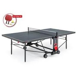 Sponeta Outdoor-Tischtennisplatte "S 4-70 e" (S4 Line) inkl. Joola Schl&auml;gerset,grau,