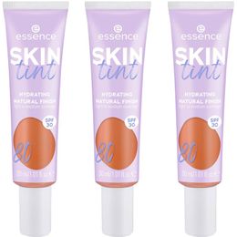 Essence Damen Foundation &raquo;SKIN tint&laquo; mit veganen Inhaltsstoffen braun