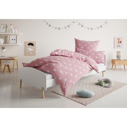 OTTO home Kinderbettw&auml;sche &raquo;CUDDLEE&laquo; 2 Stk. in vielen Designs: Dino,Einhorn,Weltraum,Baustelle,Herz,Trecker,Safari rot Renforc&eacute;, Obermaterial: 100% 