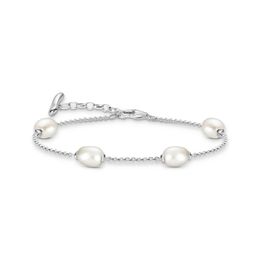 Thomas Sabo Damen Thomas Sabo Perlenarmband &raquo;Natural Beauty Armband fein, Bold Elegance&laquo; mit S&uuml;&szlig;wasserzuchtperle bunt