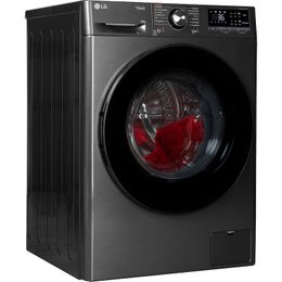 LG Waschmaschine &raquo;F4WR700YB&laquo; 10 kg 1400 U/min AI Wash, ThinQ App inkl. Programm-Download schwarz W&auml;sche nachlegen: vergessene W&auml;schest&uuml;cke einfach 