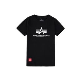 Alpha Industries Jungen T-Shirt &raquo;Basic T Foil Print Kids&laquo; schwarz 10