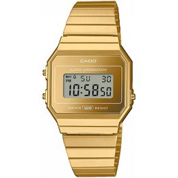 CASIO VINTAGE Damen CASIO VINTAGE Chronograph Quarzuhr, Armbanduhr, Damenuhr, Herrenuhr,Digitaluhr, Edelstahlarmband gold