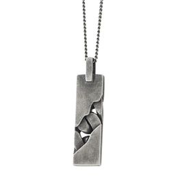 CAI Ca&iuml; Herren CA&Iuml; Kette mit Anh&auml;nger &raquo;925/- Sterling Silber rhodiniert oxidiert&laquo;