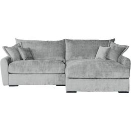 Home Affaire Ecksofa &raquo;Finca XXL L-Form, Breite 247 cm&laquo; Mega-Sofa, Cord oder Chenille-Struktur, mit Federkern & 4 Zierkissen 100% Polyester