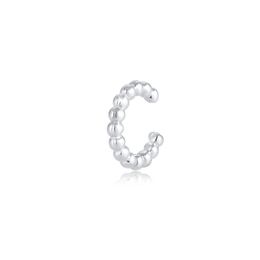 Elli Damen Single-Ohrhaken &raquo;Earcuff Single Dots Design 925 Sterling Silber&laquo; silber