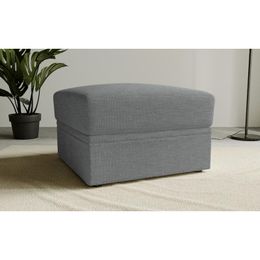 Home Affaire Polsterhocker &raquo;Lavars Schlafsofa&laquo; mit Bonellfedern, mit Stauraum, in zwei Bezugsqualit&auml;ten grau 53% strukturiertes Polyester, 47% 