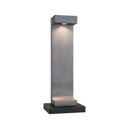 Paulmann LED Pollerleuchte &raquo;Concrea IP65 616mm 3000K 6,8W 200lm 230V schwarzer Sandstein Beton&laquo; 1 Stk. Warmwei&szlig; schwarz