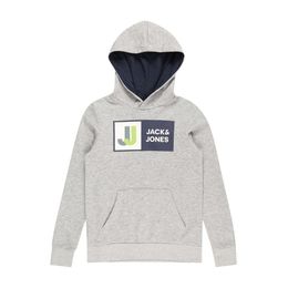 Jack & Jones Jack & Jones Junior Sweatshirt 'JCOLogan' Jungen Gr&ouml;&szlig;e 176 navy / graumeliert / apfel / wei&szlig;