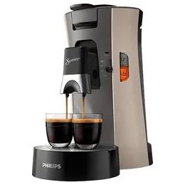Philips SENSEO&reg; CSA240/30 Select mit Kaffeest&auml;rkewahl und Memo-Funktion, 0.9L Wassertank, Padmaschine, Beige/Kaschmirgrau