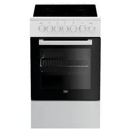 Beko FSM57100GW Standherd (EEK A, Glaskeramikkochfeld, 55 l)