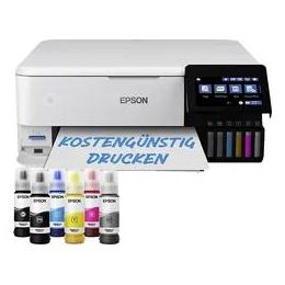Epson EcoTank ET-8500 - nachf&uuml;llbarer 3-in-1-Tintentank-Fotodrucker inkl. Tinte, Duplex, WiFi, Apple AirPrint, netzwerkf&auml;hig Multifunktionsdrucker