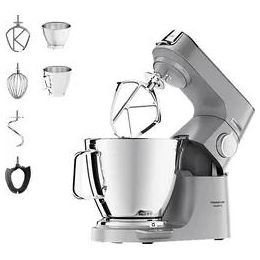 Kenwood Titanium Chef Baker XL KVL85.004SI mit integrierter Waage, Patisserie-Set und 2 R&uuml;hrsch&uuml;sseln K&uuml;chenmaschine Silber (R&uuml;hrsch&uuml;sselkapazit&auml;t: 7 l, 1200 Watt)