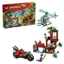 Lego Ninjago 71857 Showdown am Baumhaus mit dem Ninja-Bike Bausatz, Mehrfarbig