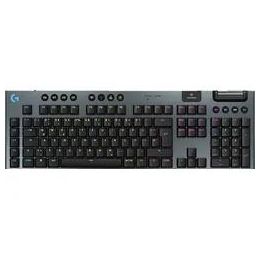 Logitech G915 X LIGHTSPEED Double-Shot-PBT-Tastenkappen, f&uuml;r PC/Mac, Gaming-Tastatur, kabellos, Schwarz