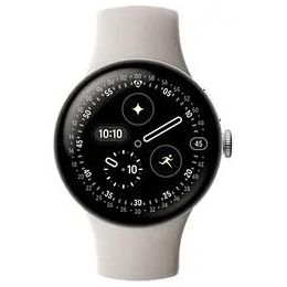 Google Pixel Watch 4 41 Wi-Fi Smartwatch Fluorelastomer, 130-215, Porcelain