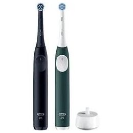 Oral-B iO Series 2 Elektrische Zahnb&uuml;rste Night Black/Forest Green, Reinigungstechnologie: Mikrovibrationen
