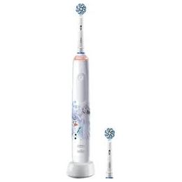 Oral-B Pro Junior 6+ Frozen Elektrische Kinderzahnb&uuml;rste Wei&szlig;, Reinigungstechnologie: Oszillierend / Rotierend (2D)