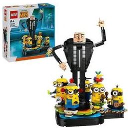 Lego Despicable Me 75582 Gru und die Minions aus Lego&reg; Steinen Bausatz, Mehrfarbig