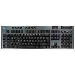 Logitech G915 X LIGHTSPEED Double-Shot-PBT-Tastenkappen, f&uuml;r PC/Mac, Gaming-Tastatur, kabellos, Schwarz