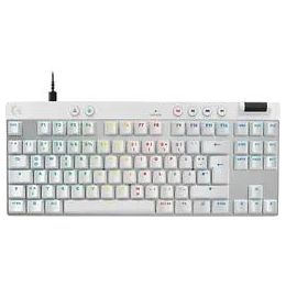 Logitech PRO X TKL RAPID mit magnetischen Analogschaltern, Gaming-Tastatur, kabelgebunden, White
