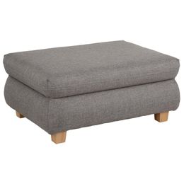 Home Affaire Hocker &raquo;Nika&laquo; passend zur Serie, auch in Cord silber Struktur fein (100% Polyester);100%Polyester/ 85%Polyester+15% Polyacryl Melrose /