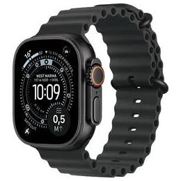 Apple Watch Ultra 3 GPS + Cellular 49, 2025 Smartwatch Titangeh&auml;use Fluorelastomer, 130-210 mm, Schwarz