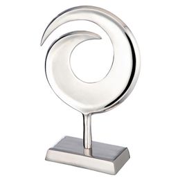 Gilde Dekofigur &raquo;Skulptur Swirl&laquo; silber Aluminium