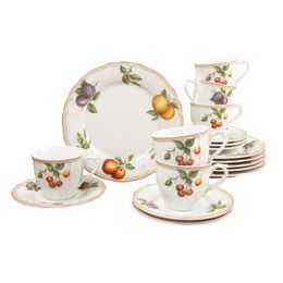 Creatable Kaffeeservice &raquo;Geschirr-Set Flora Orchard&laquo; Service, 18 Teile, f&uuml;r 6 Personen bunt Porzellan