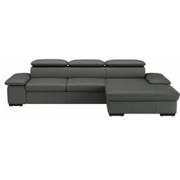 Sit & More sit&more Ecksofa &raquo;Alcudia L-Form&laquo; wahlweise mit Bettfunktion grau