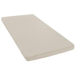 bellana &raquo;Melone Topper in Gr. 90x200, 140x200 oder 180x200 cm&laquo; Baumwolle, f&uuml;r Matratzen bis 10 cm H&ouml;he, Spannbetttuch beige Mako-Jersey, Obermaterial:
