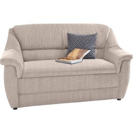 DOMO collection 2-Sitzer &raquo;Lale formsch&ouml;nes und komfortables Sofa, zeitlos und elegant&laquo; optimal f&uuml;r kleinere R&auml;ume beige Struktur (100% Polyester);