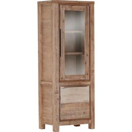 GUTMANN FACTORY Vitrine &raquo;Tulsa&laquo; H&ouml;he 180 cm braun Holz teilmassiv