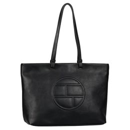 Tom Tailor Damen Tom Tailor Shopper &raquo;Rosabel&laquo; aus weich genarbtem Lederimitat im cleanen modernen Look schwarz