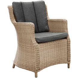 Destiny Gartensessel &raquo;LUNA&laquo; Set, 2 Stk. tlg. Aluminium, Polyrattan, inkl. Auflagen beige Obermaterial: 100% Polyester. Miedereinsatz: 50% Polyester, 50% 
